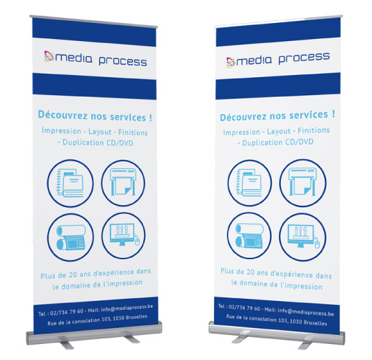 Roll Up & Banner Printing, Brussels | MediaProcess